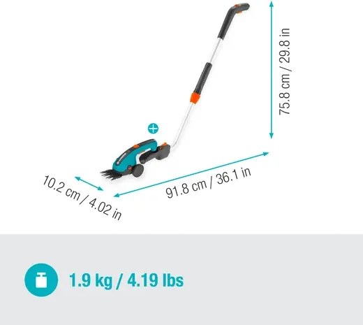 © 2026 GARDENA Akumulátorové nůžky na trávu ClassicCut Li - sada