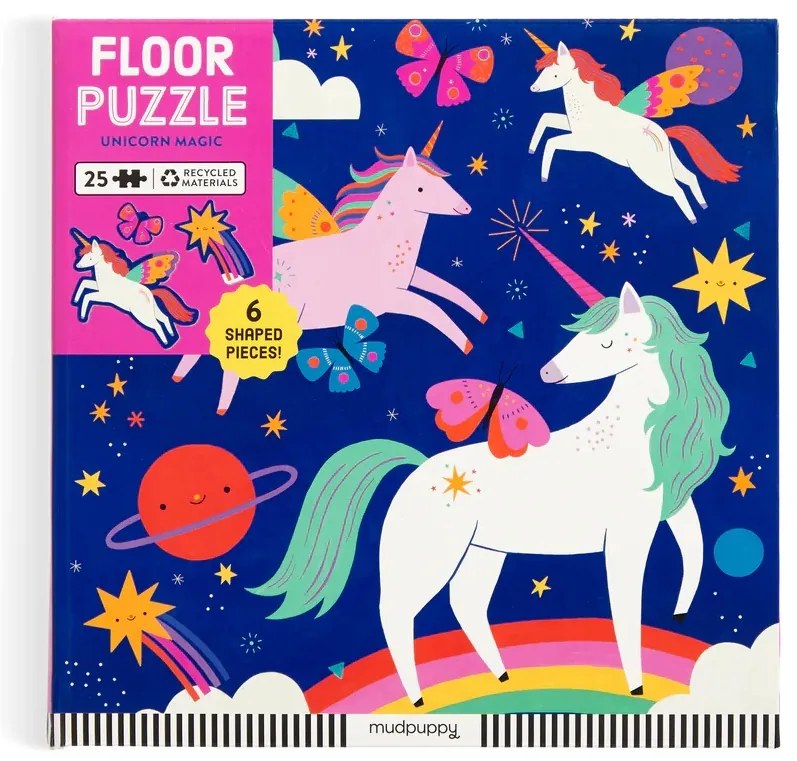 Mudpuppy Podlahové puzzle Kouzelní jednorožci 25 dílků