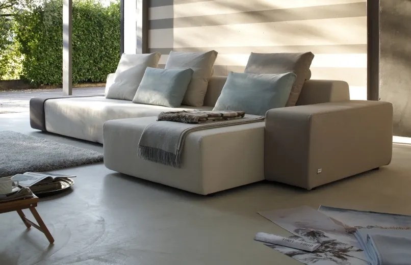 Domino látkové sofa - styl loft