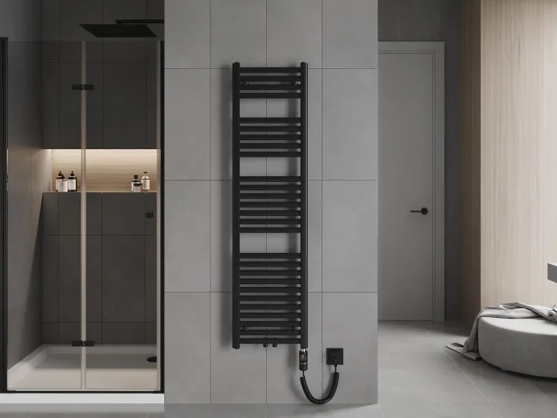 Mexen Hades, elektrické topné těleso 1500 x 400 mm, 600 W, černá, W104-1500-400-2600-70