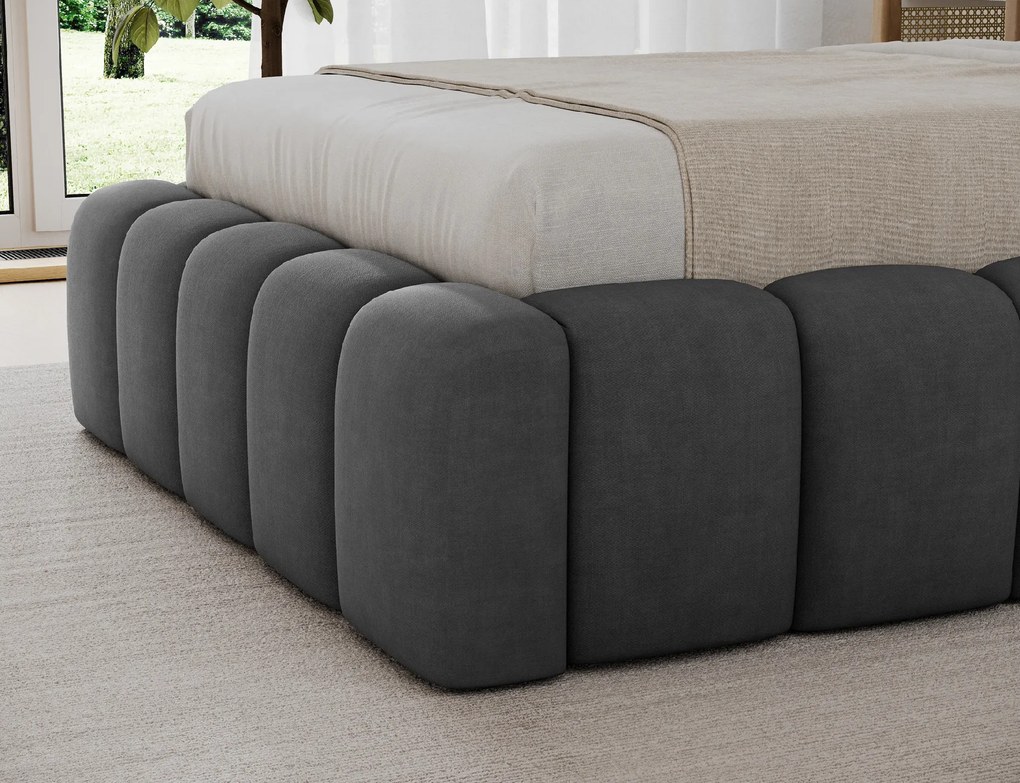 Postel Lamica 90x200 + Dřevěný rám/Standardní zdvih/kontejner
