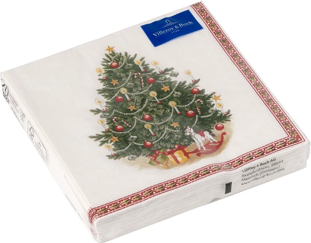 Villeroy & Boch Winter Specials vánoční ubrousky, stromeček, 25 x 25 cm 35-9074-0121