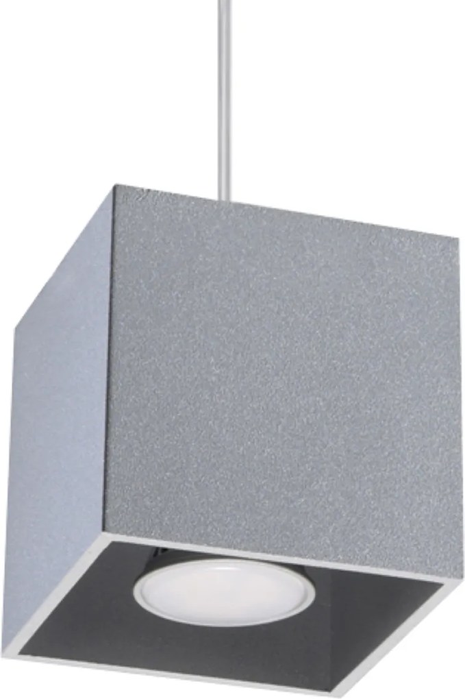 Sollux Lighting Závěsné svítidlo QUAD 1 šedé
