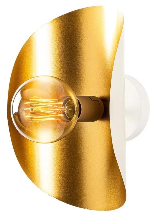 Nástěnná lampa Sivani VI bílá/zlatá