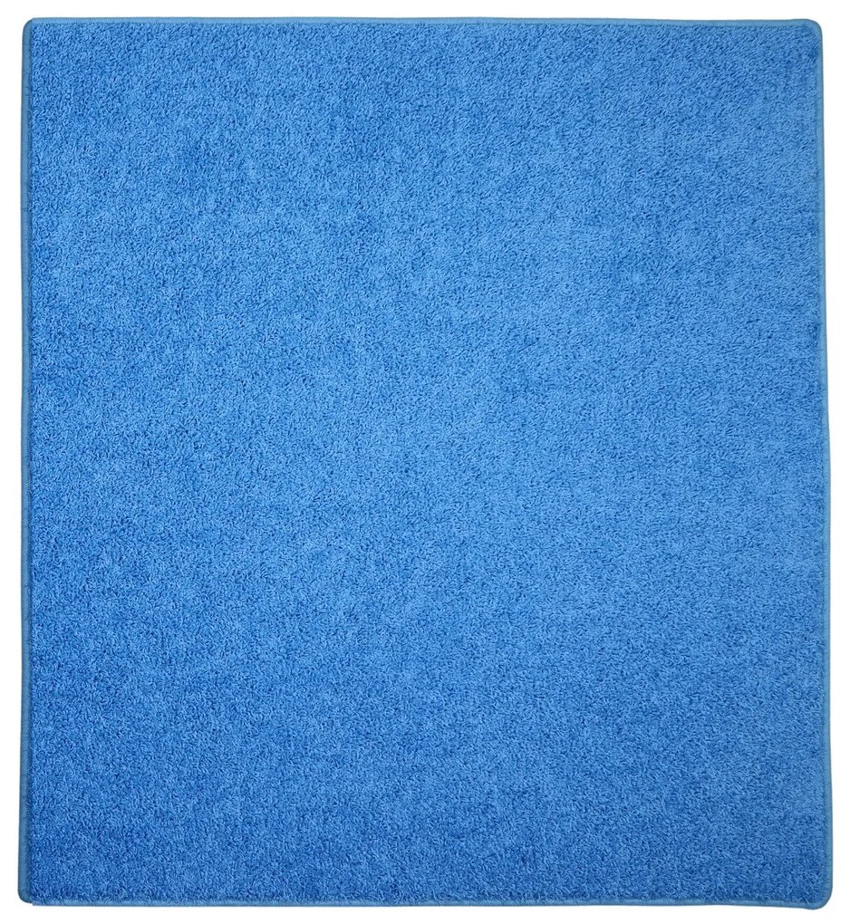 Vopi koberce Kusový koberec Color Shaggy modrý čtverec - 400x400 cm