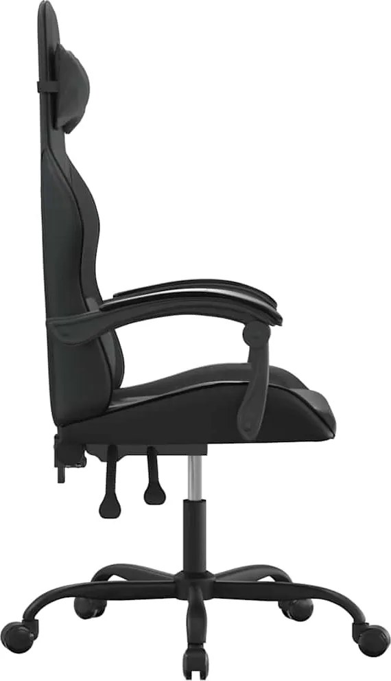 Herní židle černá umělá kůže 3143826
