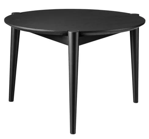 Odkládací stolek Søs z dubového dřeva Barva dřeva:: černá, Šířka stolu:: 55cm