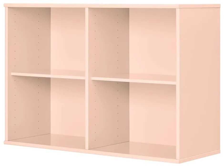 Světle růžová závěsná knihovna 89x61x32,5 cm Mistral – Hammel Furniture