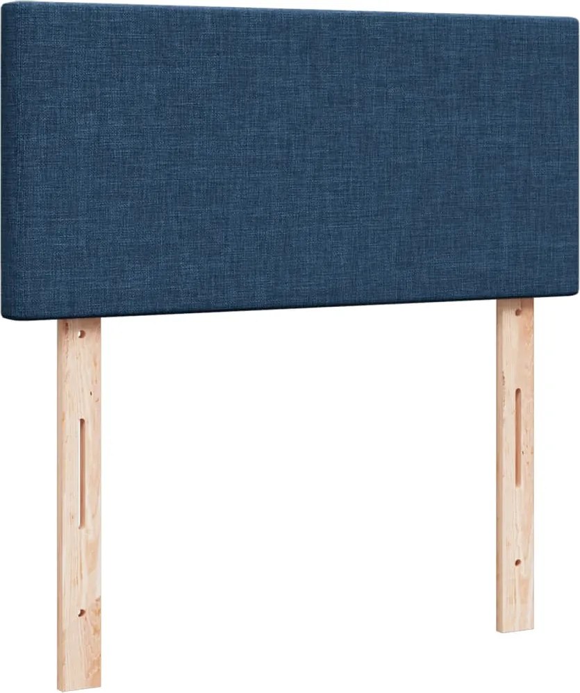 Box spring postel s matrací modrá 100 x 200 cm textil 3285798
