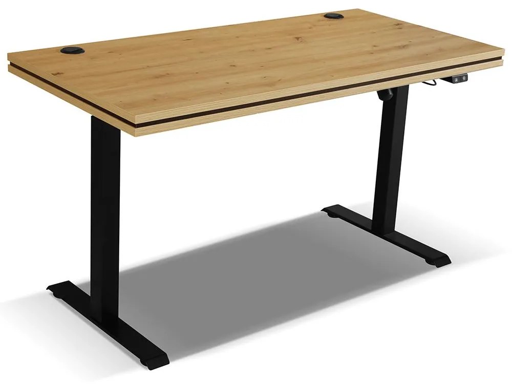MELTA | psací stůl AR161 | vrchní deska 5,5 cm | ELEKTRICKÁ REGULACE VÝŠKY | 138 cm | artisan