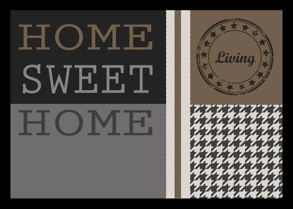 Rohožka HOME SWEET HOME brown - 40x60 cm
