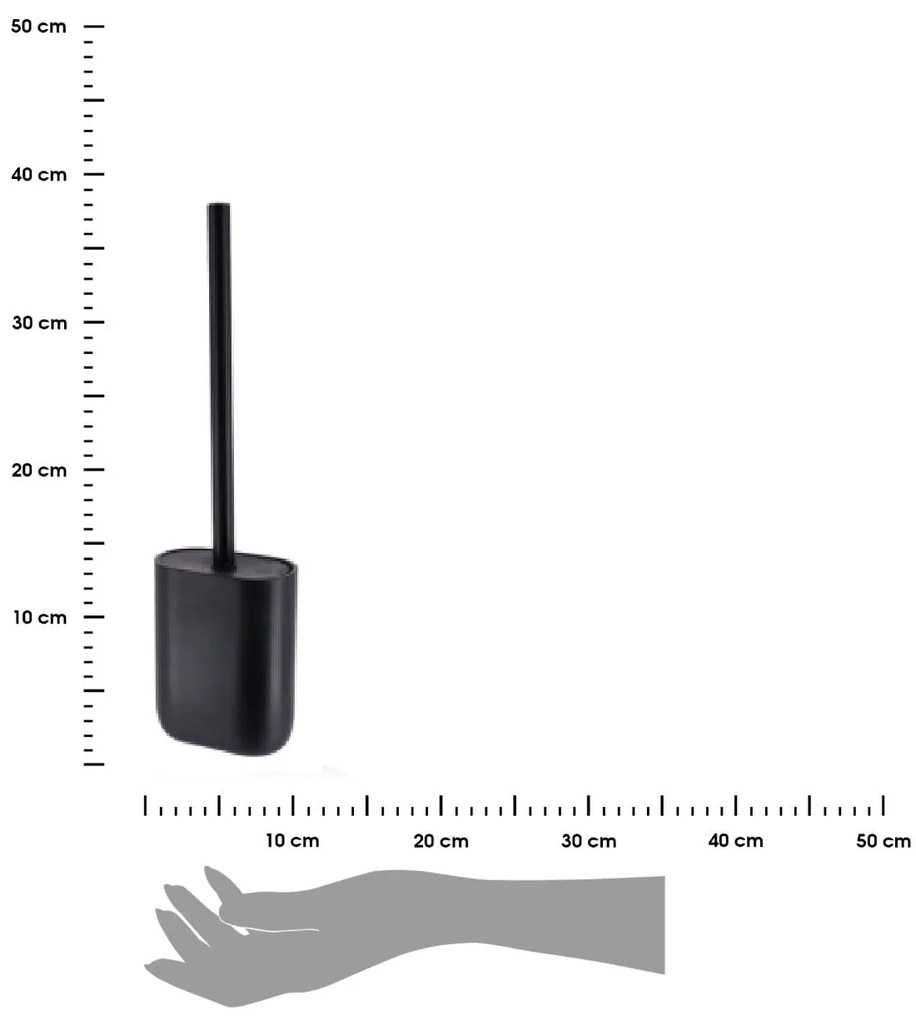 WC kartáč Sottani, černá