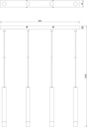 Zuma Line P241125804BL - Lustr na lanku VELIC 4xG9/5W/230V černá