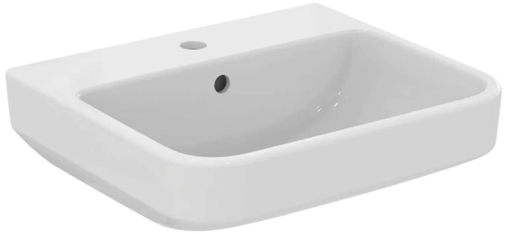 Ideal Standard i.Life B - Umyvadlo 50x44 cm, s přepadem, otvor pro baterii, SmartGuard, bílá T4609HY