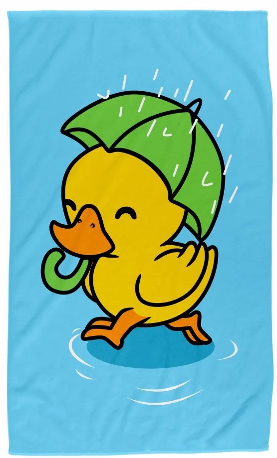 Bavlněná froté osuška DUCK 017 30x50 cm modrá