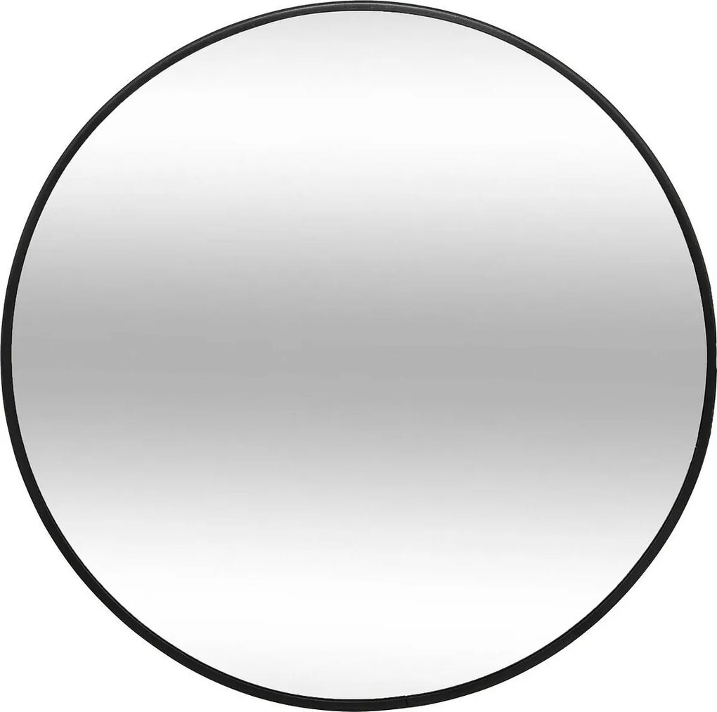 Kulaté zrcadlo v kovovém rámu, Ø 38 cm