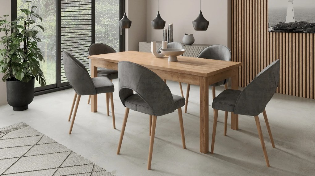 ADRK Furniture Sada stůl s židlemi RODOS 82 SE-ROD-82-L
