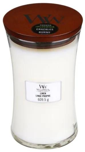 WoodWick Svíčka Linen váza velká, 609,5 g