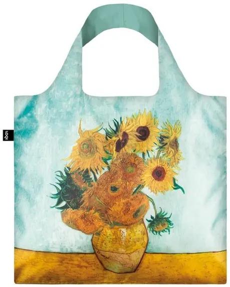 Skládací nákupní taška LOQI VINCENT VAN GOGH Vase with Sunflowers