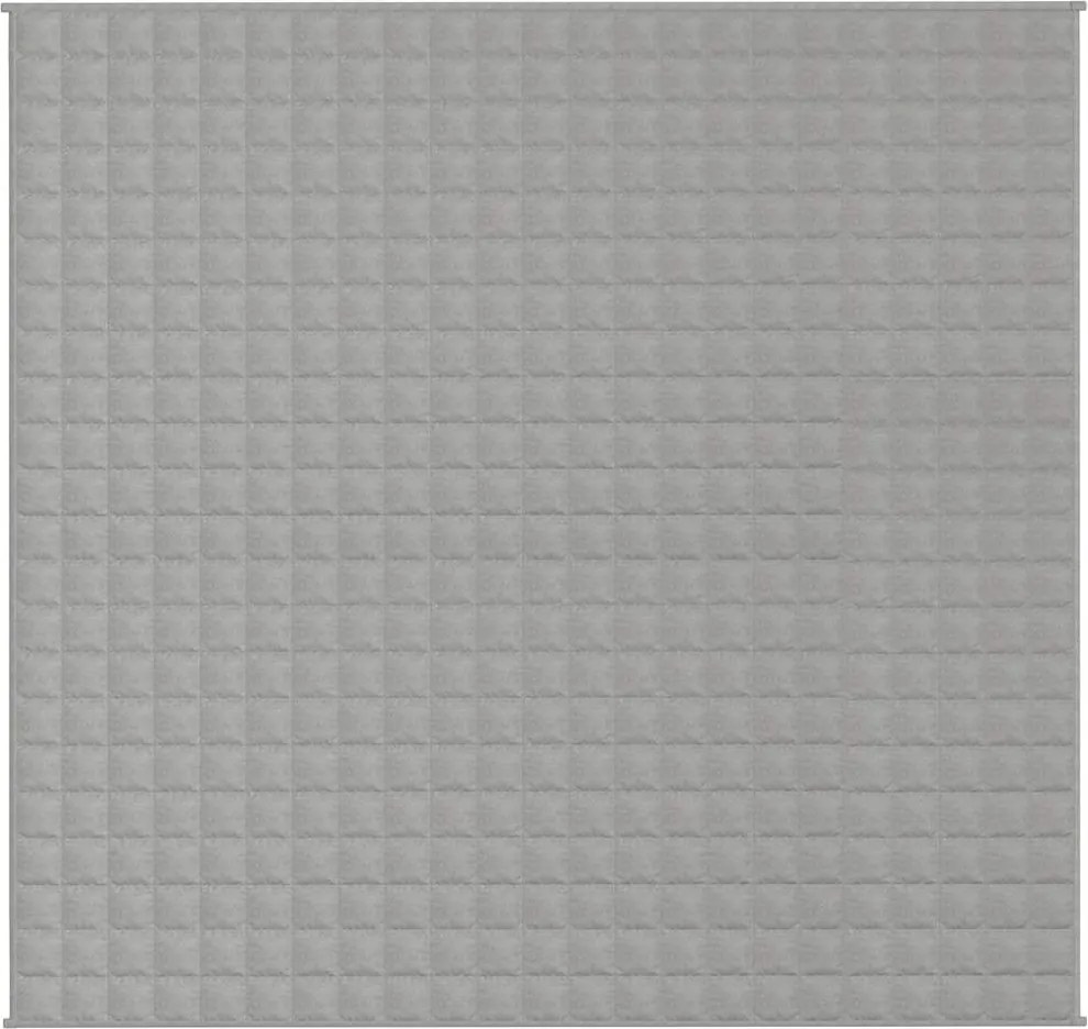 Zátěžová deka šedá 220 x 240 cm 15 kg textil 3154792