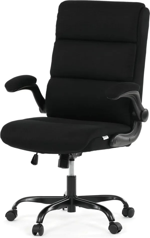 Kancelářské křeslo KA-K3104 BK, houpací mechanismus, černá látka (67 x 68) cm Šedá