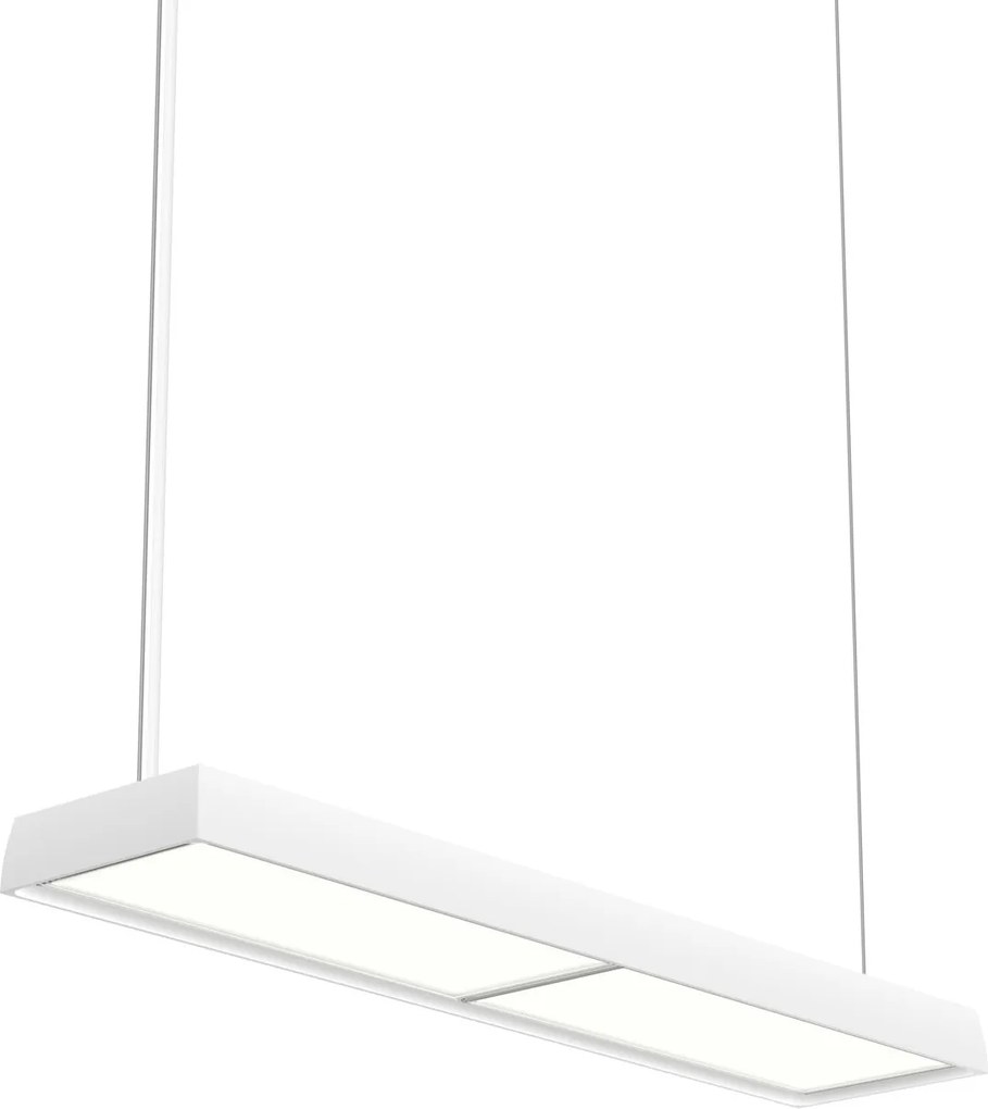 Závěsná lampa Slim Box Suspended LED KA s mikroprismatickým difuzorem ovládání osvětlení Dali bílá
