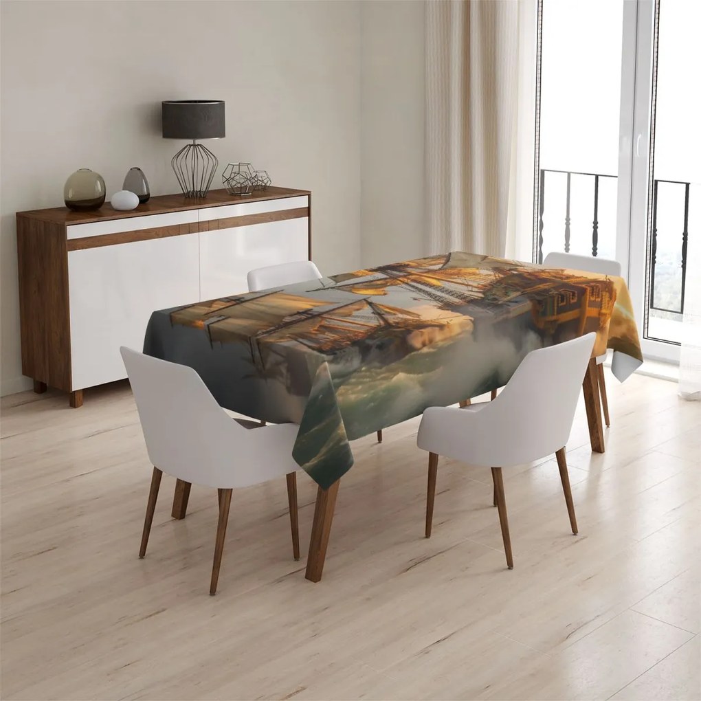 Sablio Ubrus Plachetnice ve vlnách - 90x90 cm