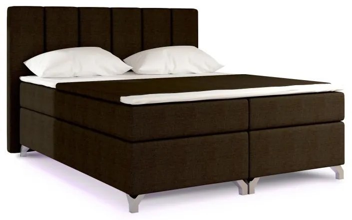 dvojlůžko boxspring BASILIO - Dora 21 - 160x200cm - s LED