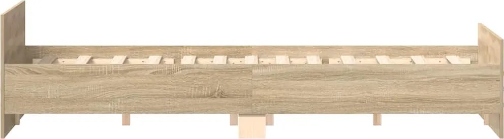 Rám postele s hlavovým a nožním čelem dub sonoma 160 x 200 cm 3203763