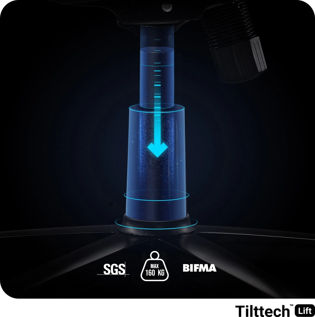 Látková herní židle King Size, bílo-černá: Diablo X-Player 2.0