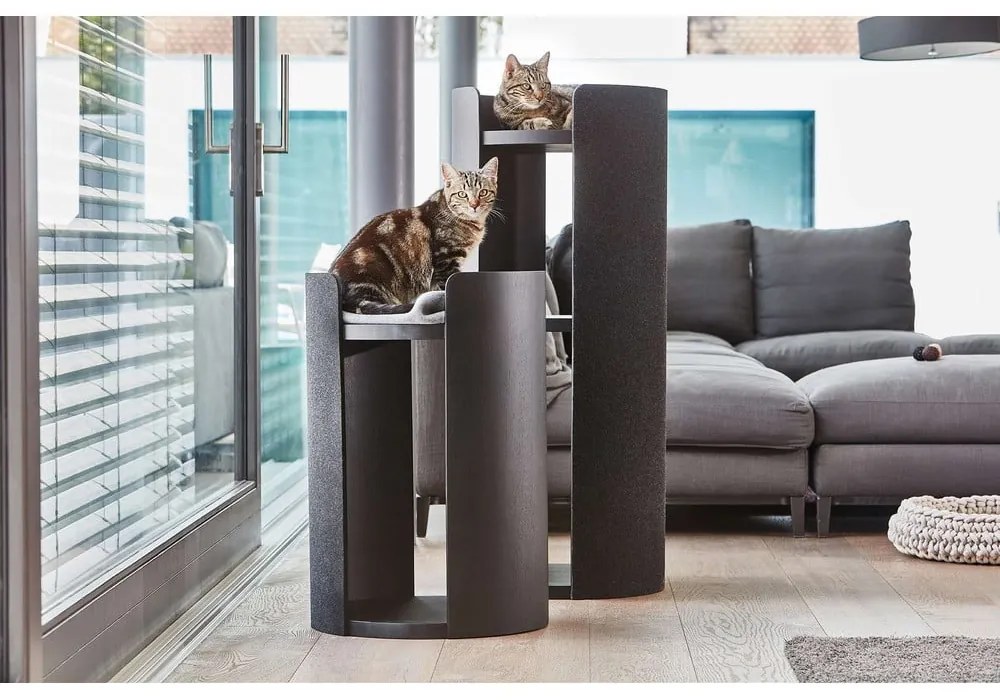 Škrabadlo pro kočky Torre Ash Black M - II.jakost – MiaCara