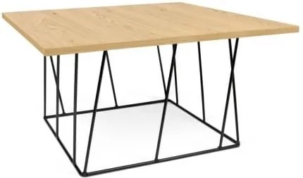 Porto Deco Konferenční stolek Rofus II, černá podnož, dub