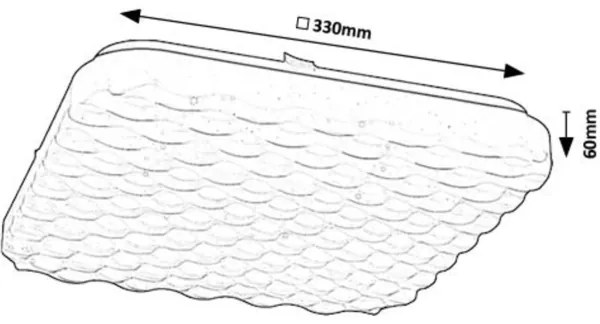 Rabalux 71150 - LED Stropní svítidlo ELDRICK LED/24W/230V 4000K 33x33 cm