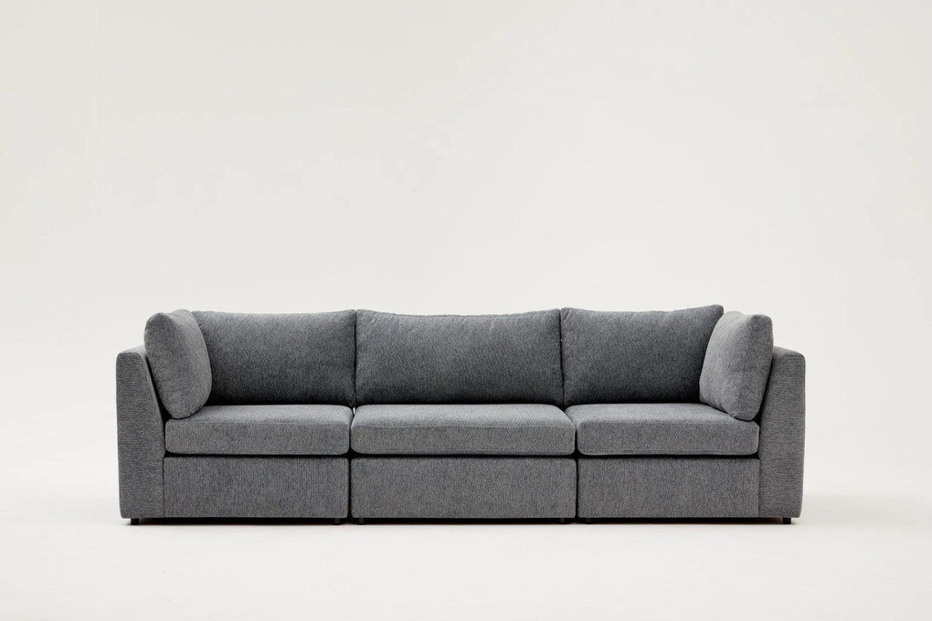 Atelier del Sofa 3-místná pohovka Mottona 3-Seat Sofa - Grey, Šedá