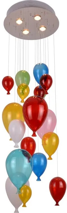 Závěsné svítidlo Balloon multicolor, sklo 4xGU10 - AZZARDO