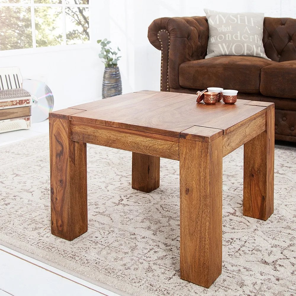 Massive home | Konferenční stolek Makassar Small 60 cm masiv sheesham