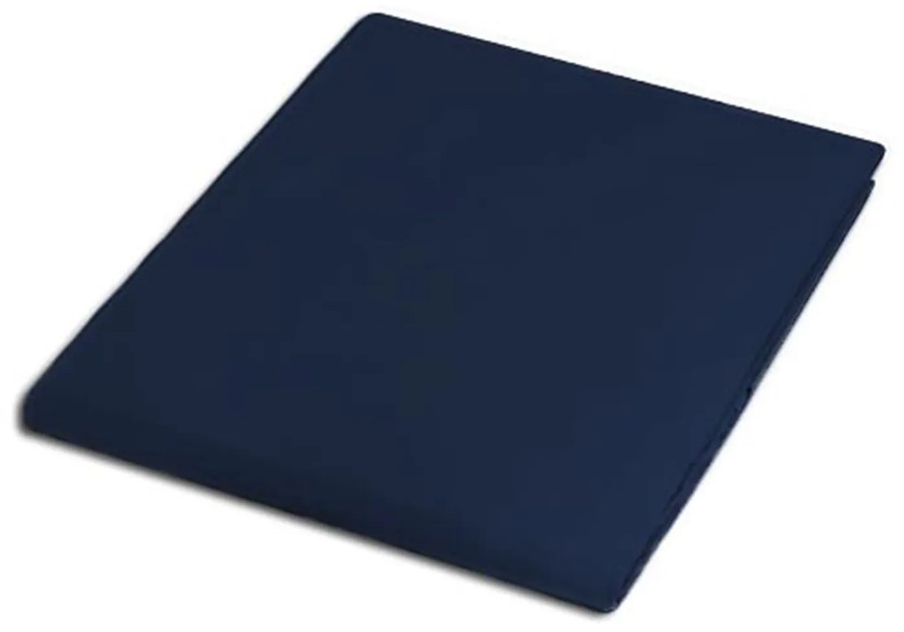 SATÉNOVÉ PROSTĚRADLO 026 160X220 CM TMAVĚMODRÁ