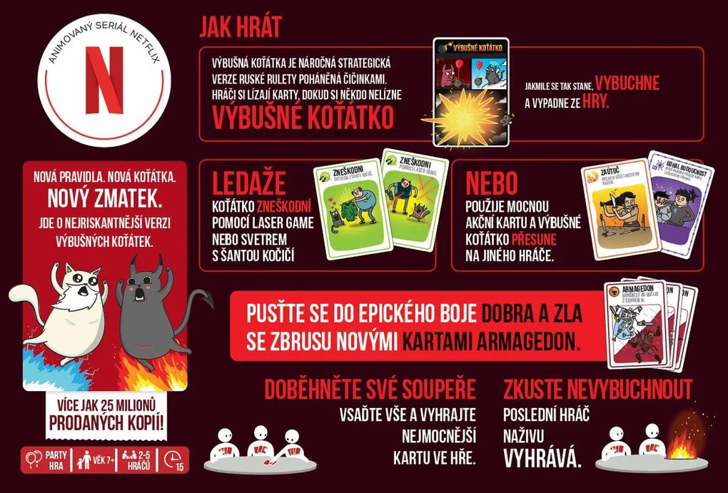 _Ostatní 1_ ADC Hra Výbušná koťátka: Dobro a zlo *SPOLEČENSKÉ HRY* asmekek12c