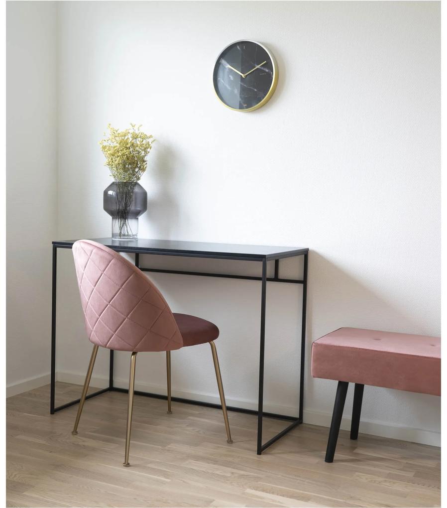 House Nordic Psací stůl, černý s černým rámem\n100x45x75 cm