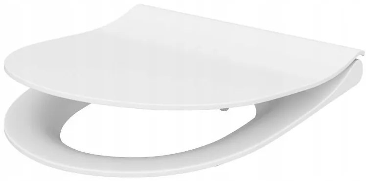 Cersanit Mille Clean On, závěsná wc mísa 51x36,5x36,5 cm s pomalu padajícím WC sedátkem z duroplastu SET B218, bílá, S701-430