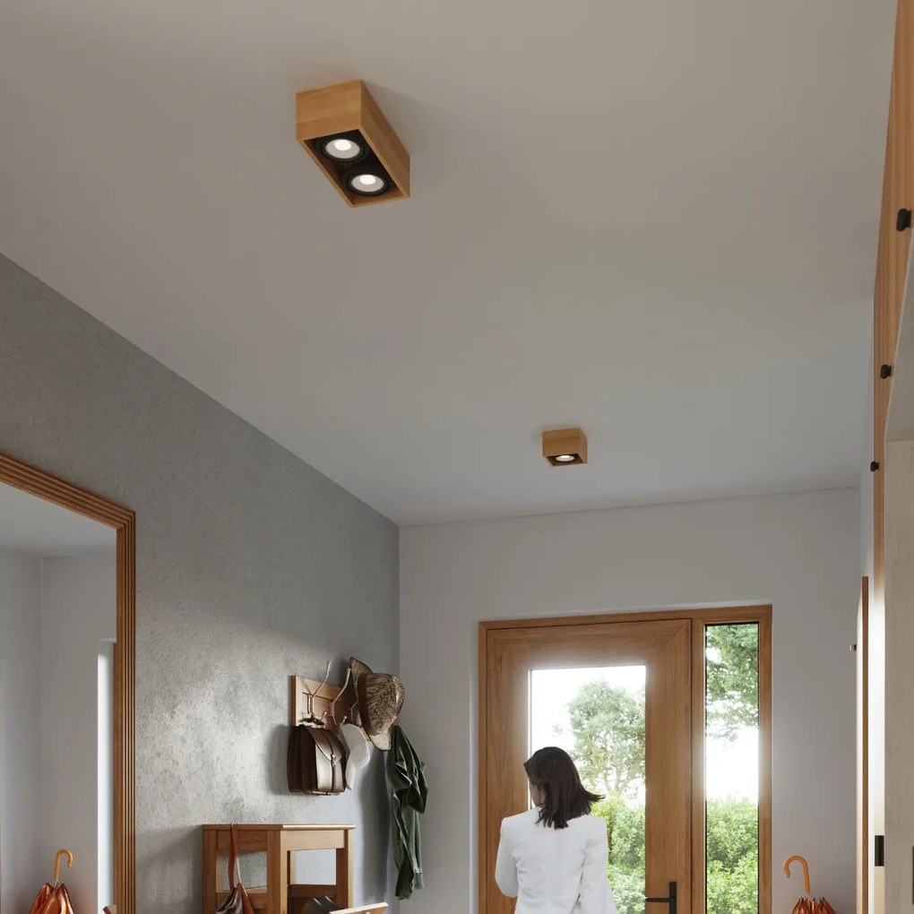 Sollux Lighting Stropní svítidlo QUATRO 1 přírodní dřevo