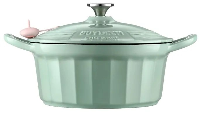 Buydeem enameled cast iron dutch oven cp551-cg 3,9l, model cp551, color cozy greenish