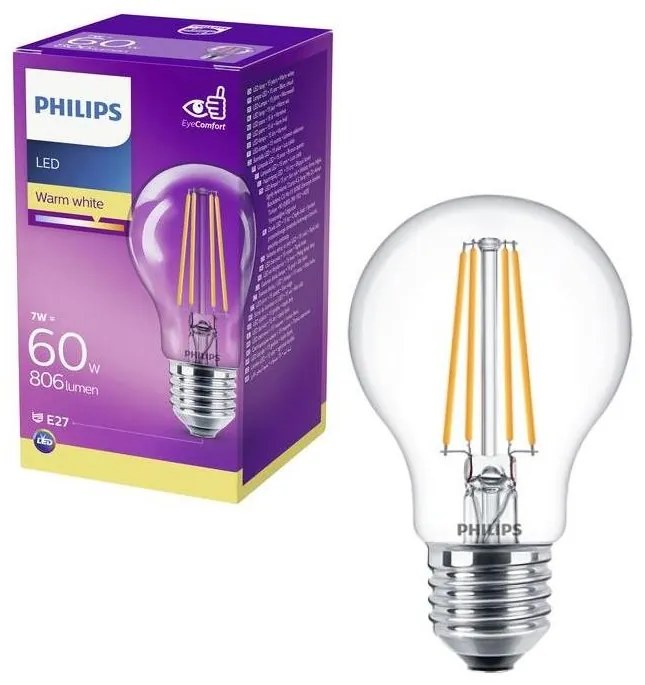 Philips | LED Žárovka VINTAGE Philips A60 E27/7W/230V 2700K | P5331