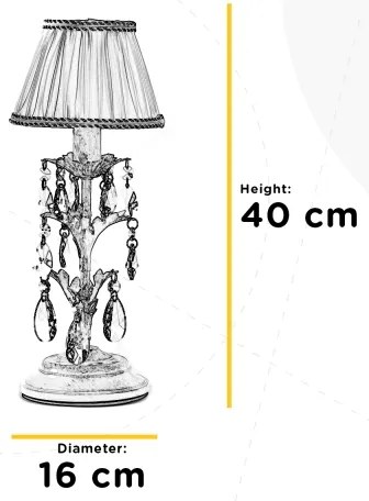 ONLI - Stolní lampa KAREN 1xE14/6W/230V zlatá