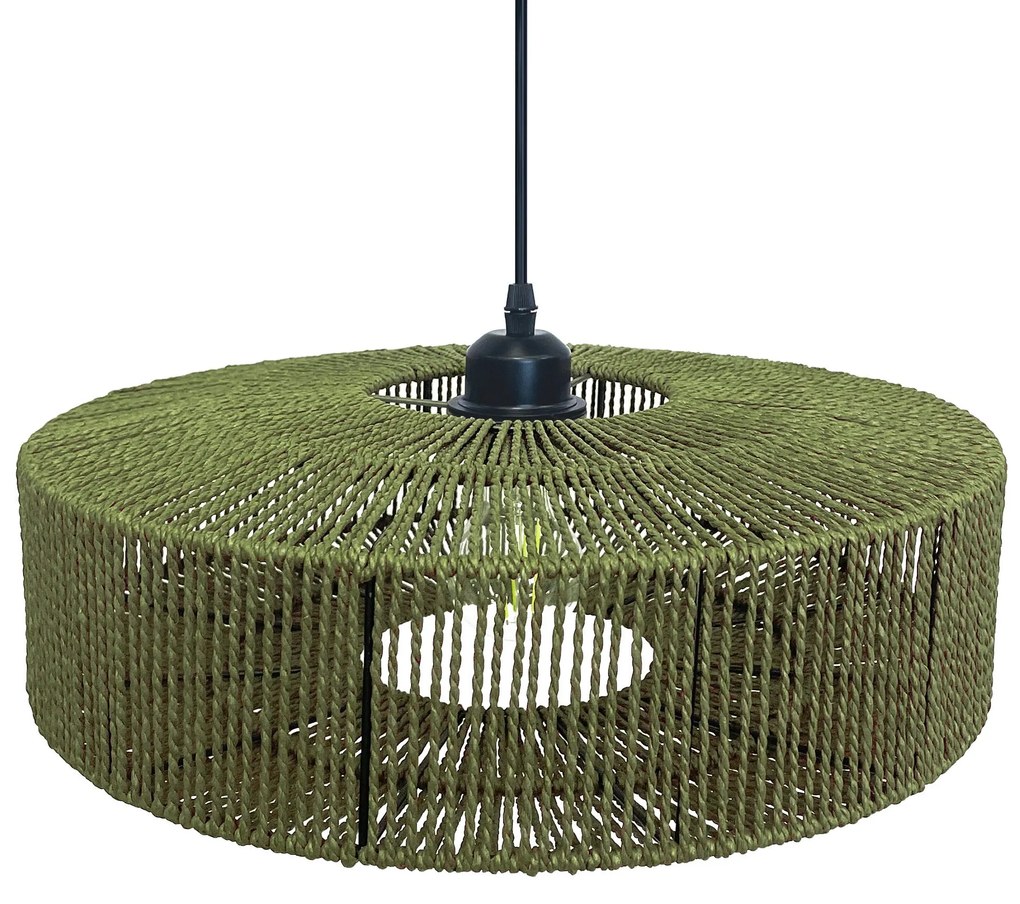 Toolight Toolight, stropní svítidlo 1xE27 APP1296-1CP GREEN, zelená-černá, OSW-08968