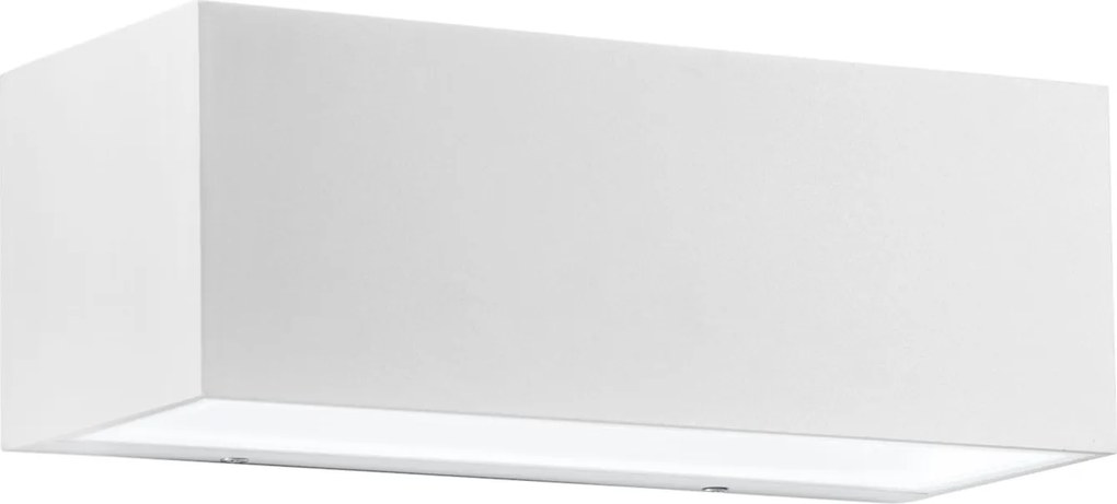 FAN LED-W-TWIN-XL BCO Venkovní nástěnné svítidlo LED TWIN bílá hliník 35W 4440lm 4000K IP54 10,8x30x12 cm - FANEUROPE