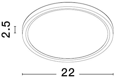 Nova Luce stropní LED svítidlo Dixie Varianta: 36 W LED, Ø 400 mm, černá