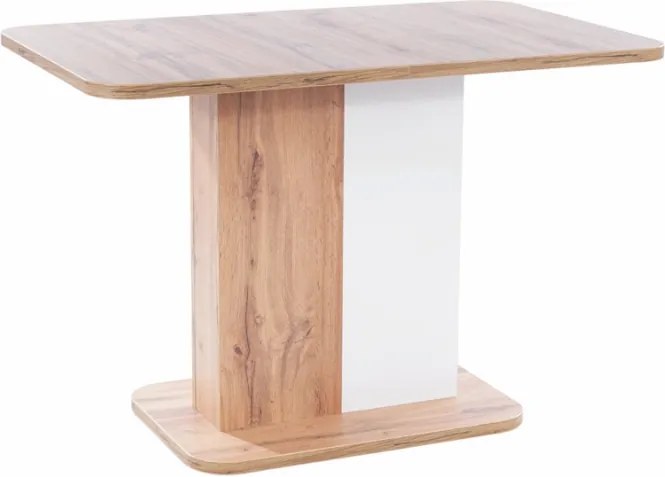 MAXIVA Jídelní stůl rozkládací - NEXT, 110x68, dub artisan/bílá