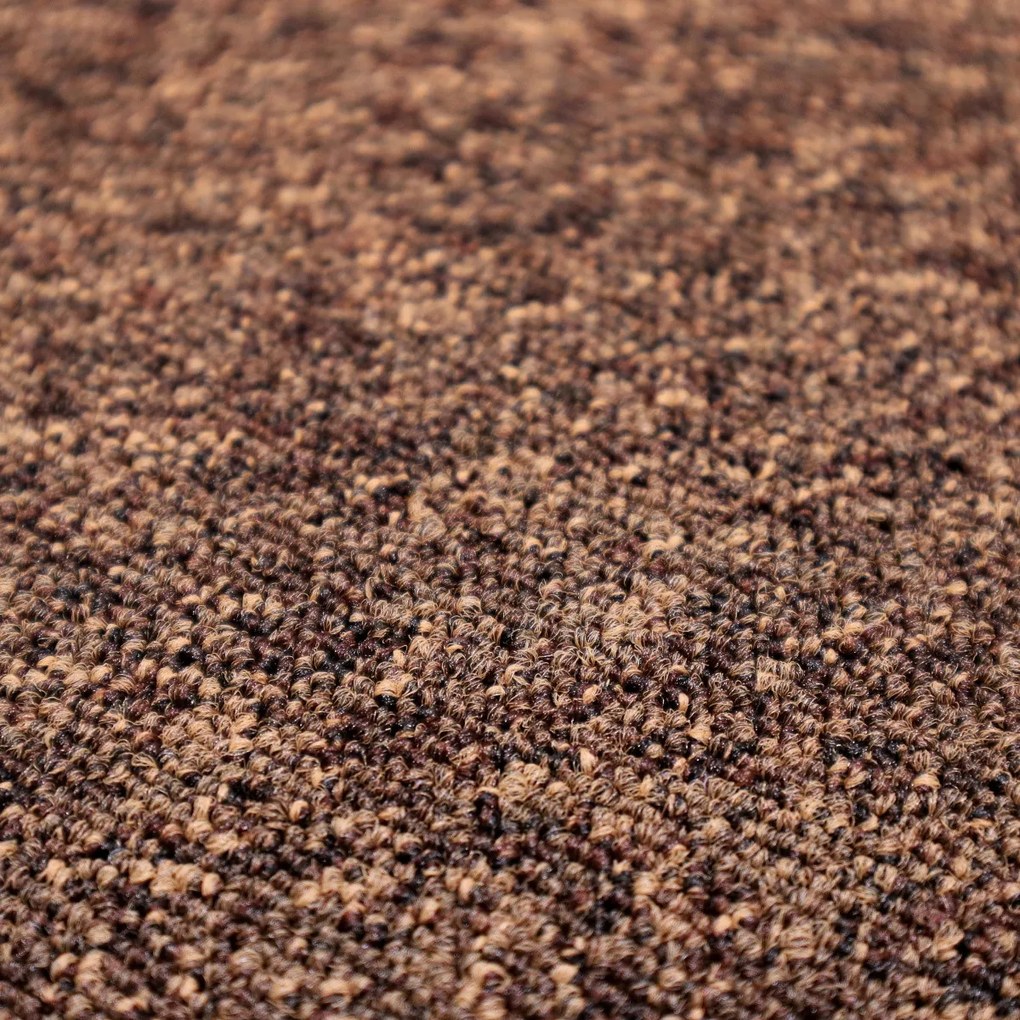 Condor Carpets, Metrážový koberec Classica 392, zátěžový, na míru, šíře 4m, hnědá, ab (mřížka), chodba / předsíň