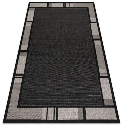 Dywany Luszczow Kusový koberec SIZAL FLOORLUX 20195 černý / stříbro Rozměr koberce: 240 x 330 cm